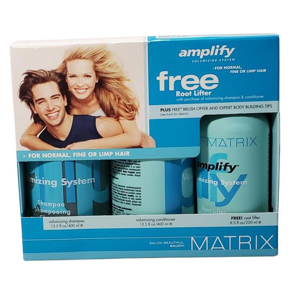 Hair | Matrix Volumizing System Shampoo Conditioner Root Lifter 3 Piece ...